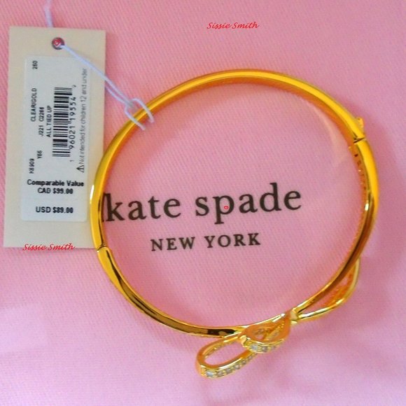 kate spade | Jewelry | Kate Spade All Tied Up Pave Bangle And Studs Set ...